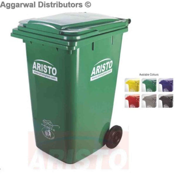 Aristo Dustbin With Wheels Capacity 240 Ltr | HORECA247
